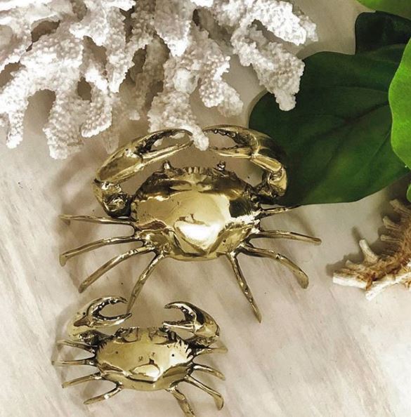 Mr Pinchy Brass Crab Medium – Bibilo
